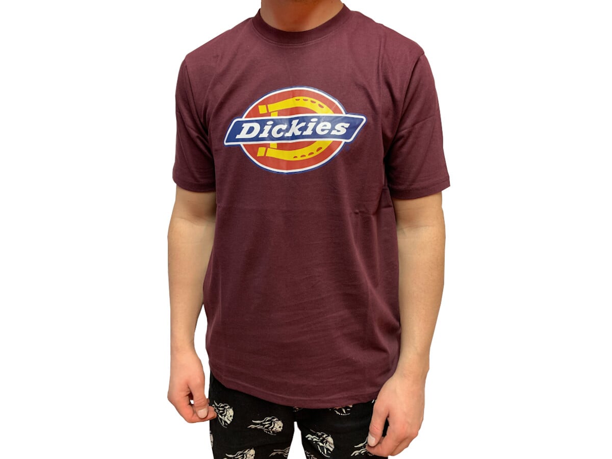Dickies Icon Logo Tee T Shirt Maroon Kunstform Bmx Shop