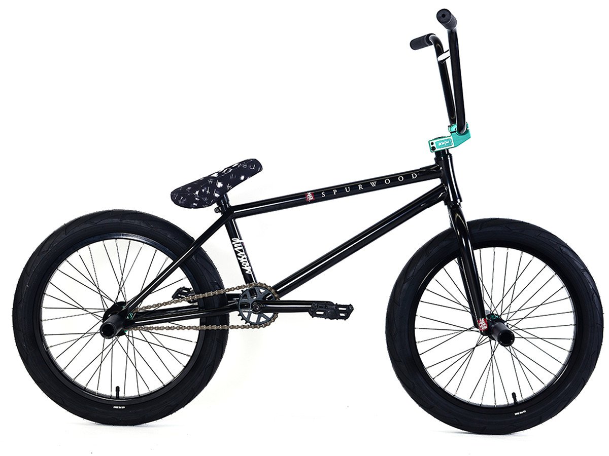 Division BMX "Spurwood" 2018 BMX Bike - ED Black/Matte Teal | Brakeless ...