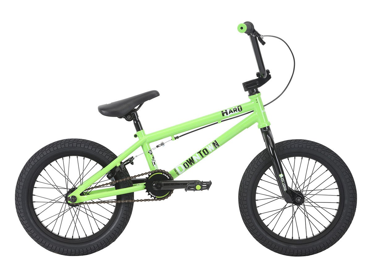 Haro Bikes "Downtown 16" 2018 BMX Bike - 16 Inch | Lime Green ...